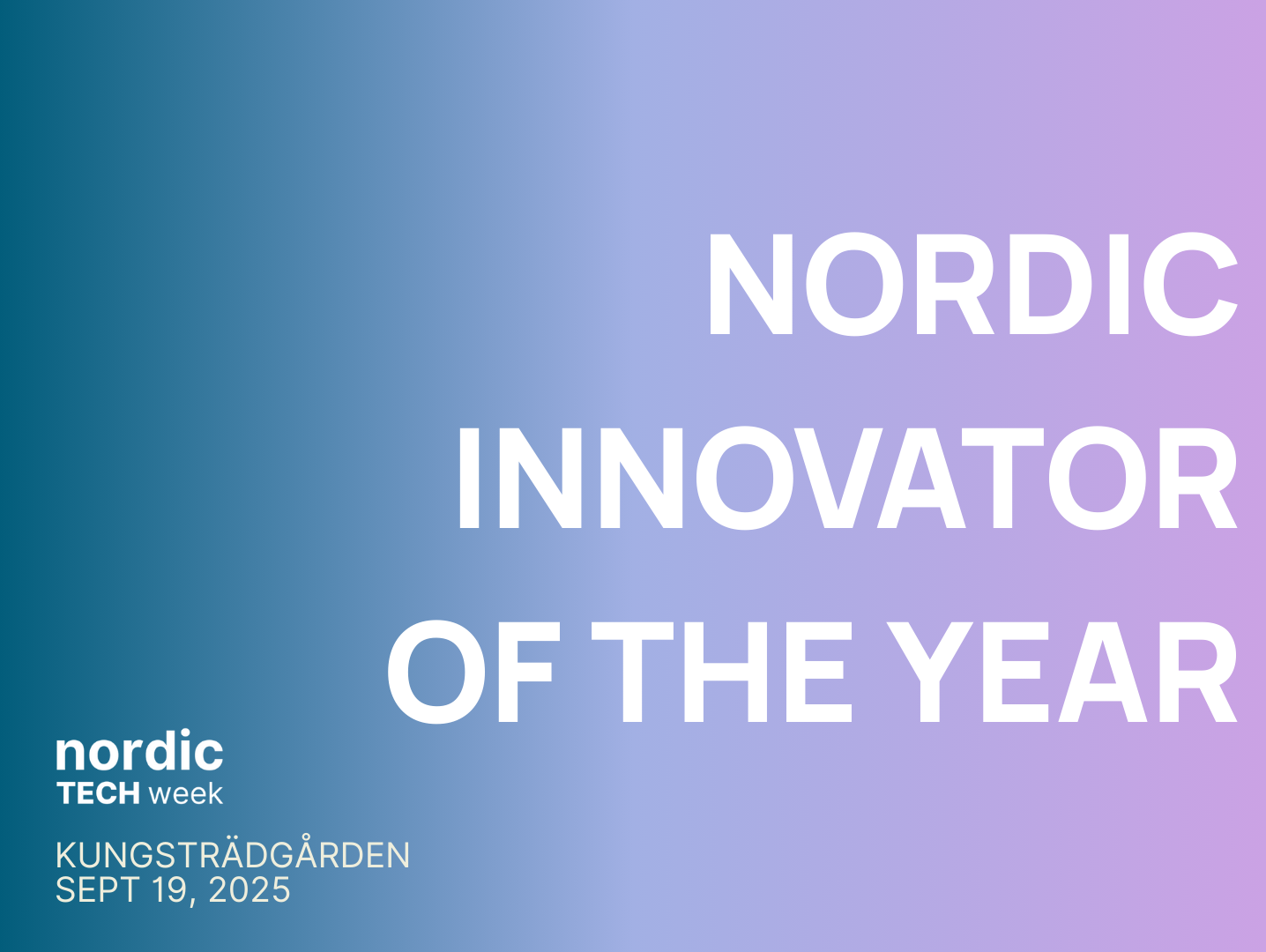 Nordic Innovator of the Year 2025 - Innocentive